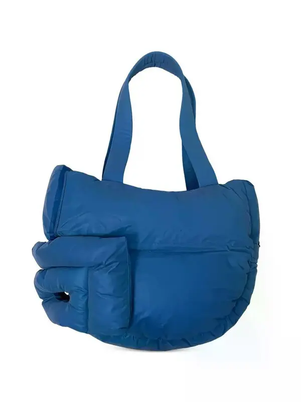 DINGYUN ZHANG Quilted Padded Tote Bag - Blue