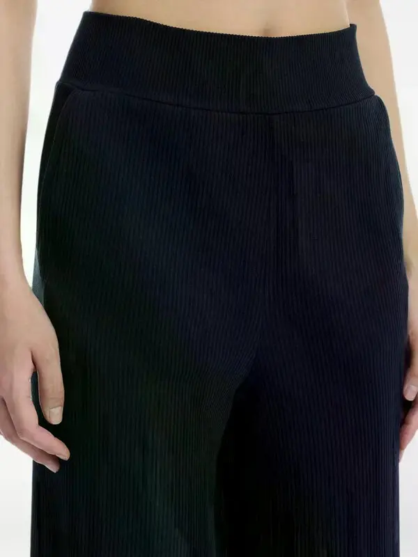 DETERM; Ribbed-knit Wide-leg Trousers