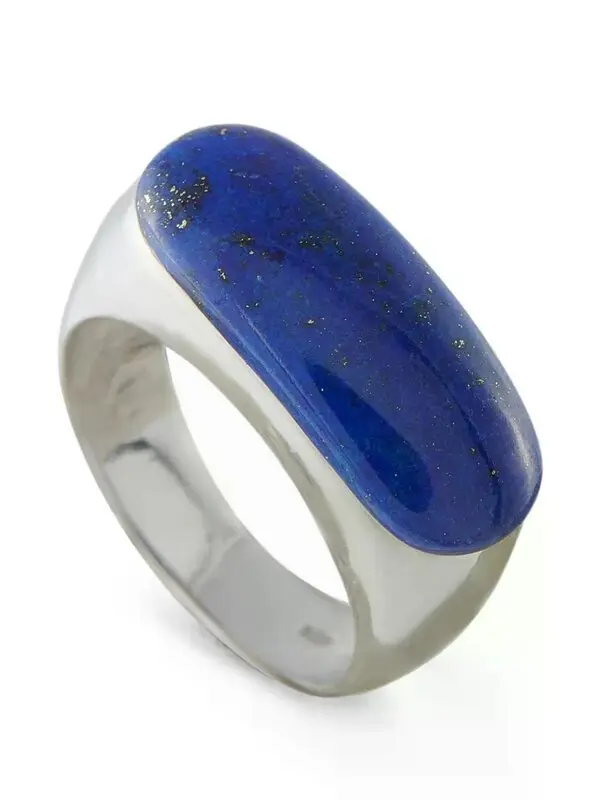 LB EXCLUSIVE Lapis Lazuli Signet Ring - Silver