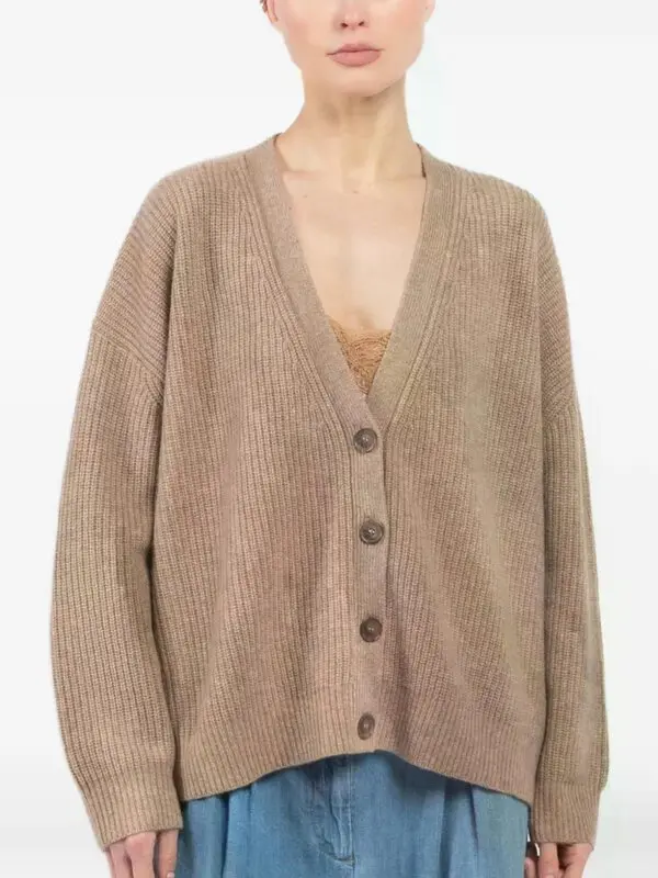 Jenni Kayne Button V-neck Cardigan - Neutrals