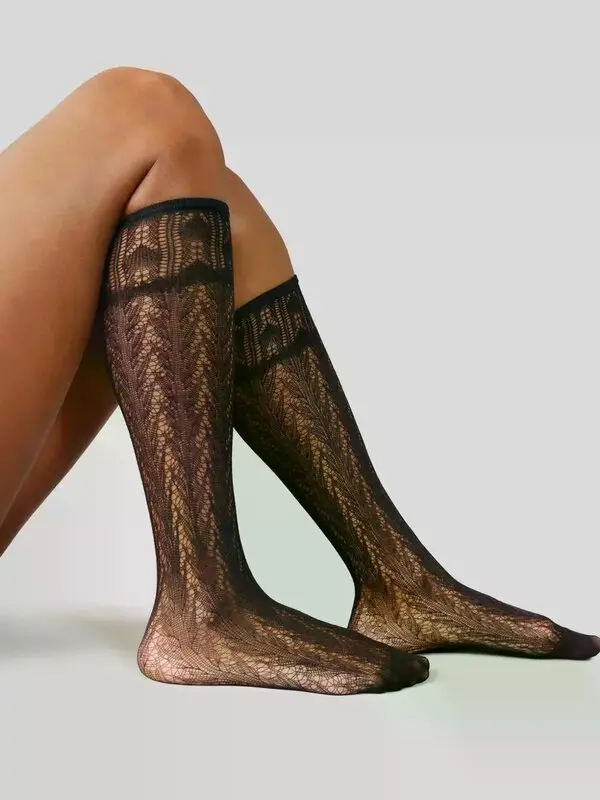 Swedish Stockings Erica Crochet-knit Knee High Socks