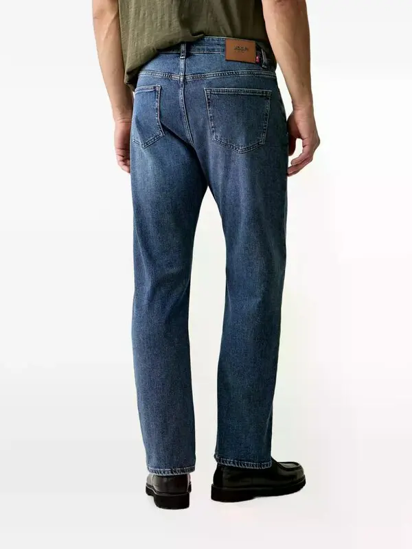 JOOP! Faded-effect Logo-patch Jeans