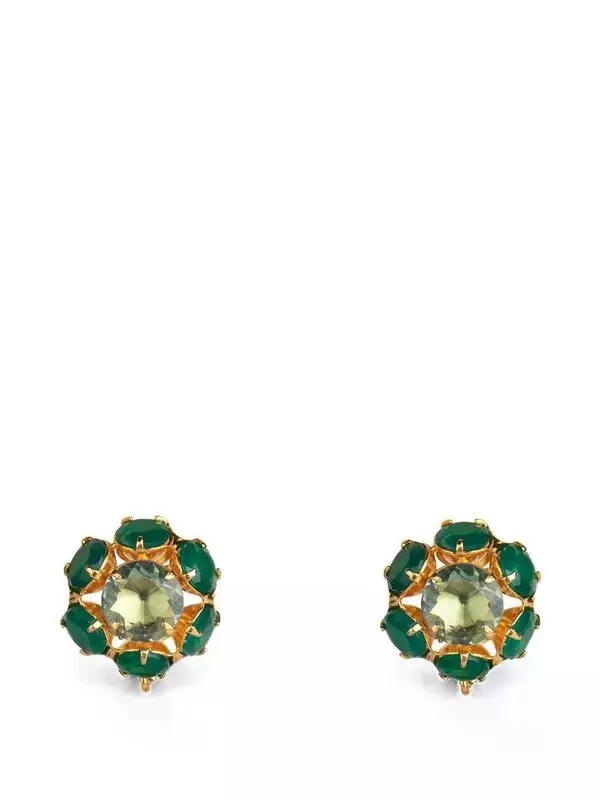 BOUNKIT JEWELRY Odessa Amethyst Onyx Earrings