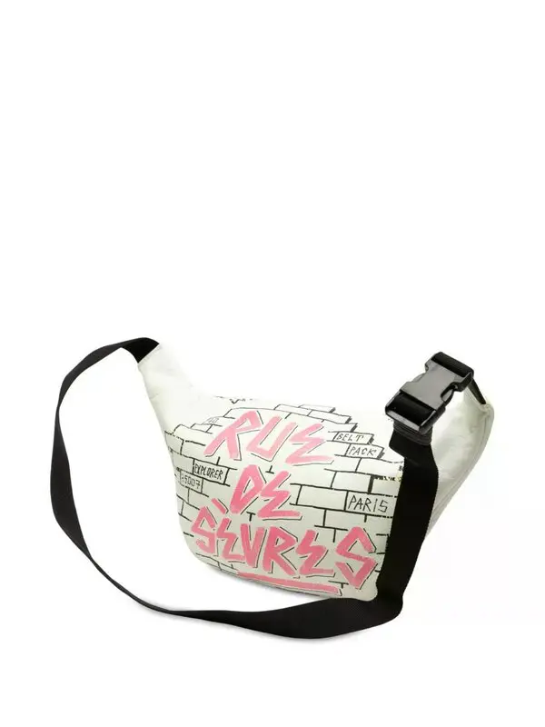 Balenciaga 2019 Lambskin Graffiti Explorer Belt Bag