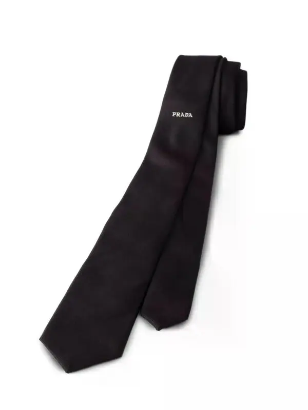 Prada Silk Neck Tie - Black