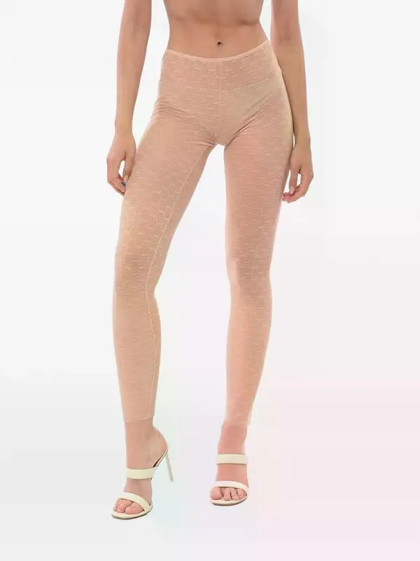 Dsquared2 Monogram Pattern Tights - Neutrals