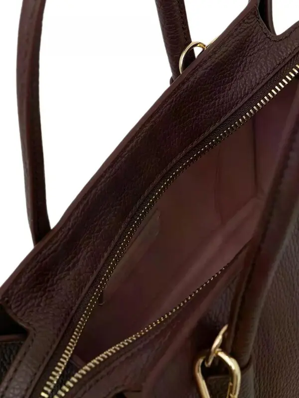 COCCINELLE Grained Leather Tote Bag