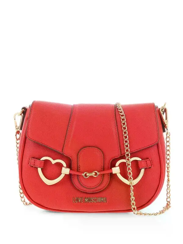 Moschino Heart-bit Crossbody Bag - Red