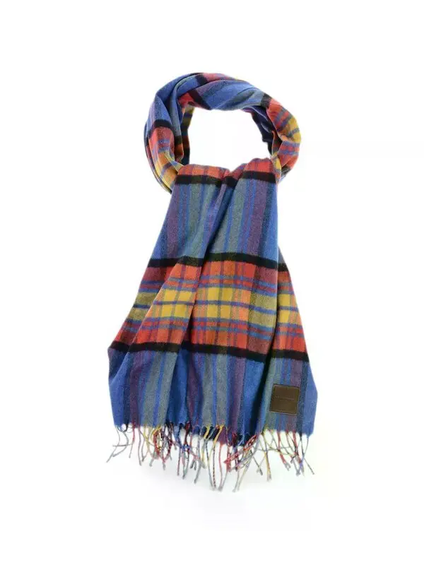 Dsquared2 Tartan-check Fringed-trim Scarf