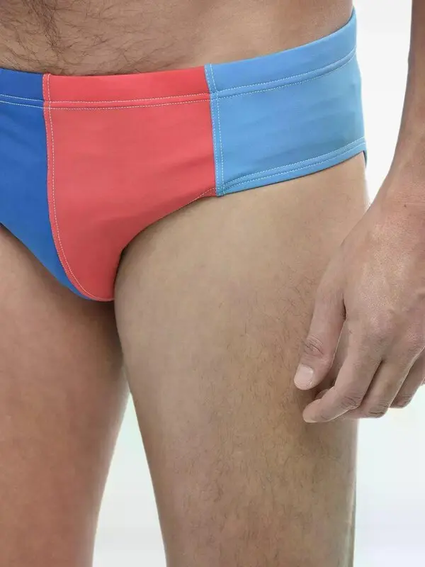 Dsquared2 Color-block Logo-print Swim Briefs