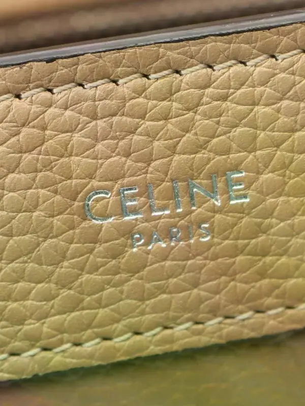 Celine 2000-2026 Nano Leather Luggage Tote Satchel - Neutrals