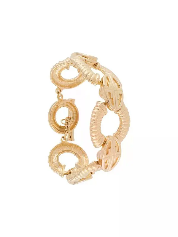 Givenchy 1980s Chain-link Bracelet - Gold
