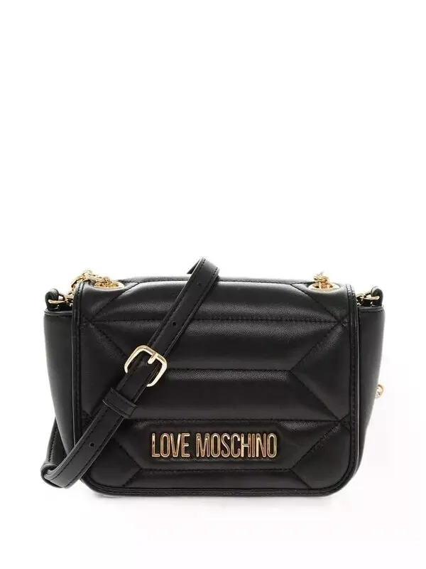 Moschino Quilted Cross Body Bag - Black