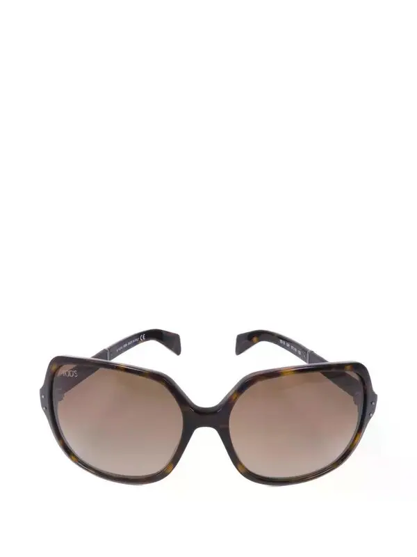 TOD'S Tortoiseshell-effect Square Sunglasses - Brown