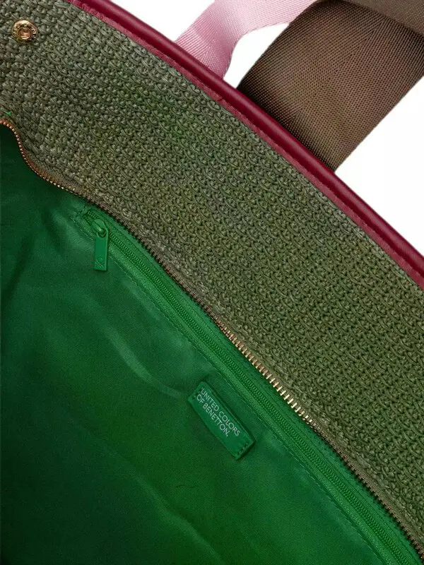 BENETTON Maxi Webbing-strap Tote Bag