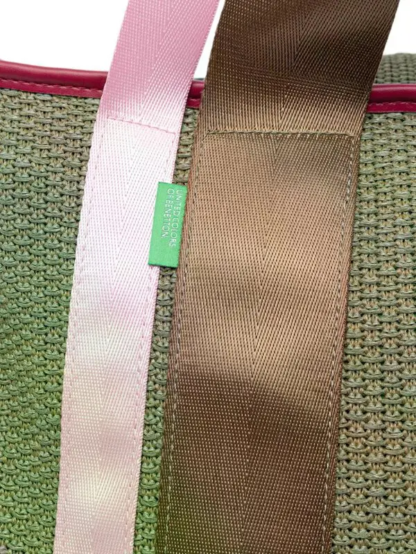 BENETTON Maxi Webbing-strap Tote Bag