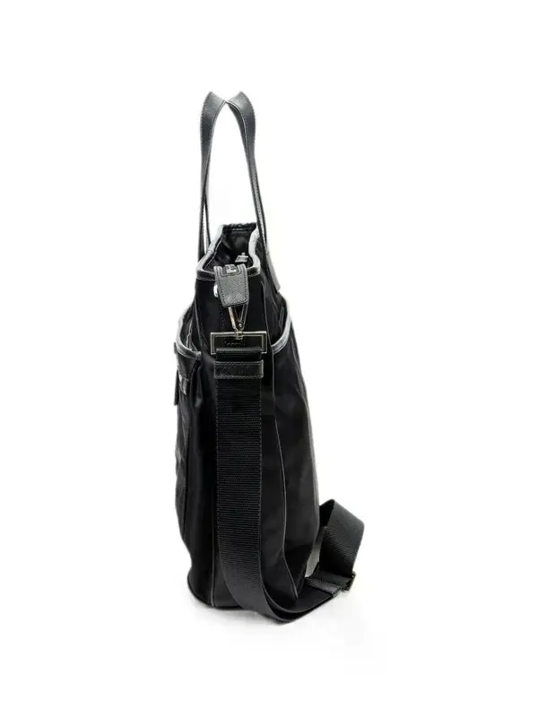 Prada Saffiano Leather-trim Shoulder Bag