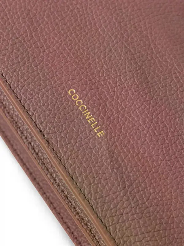 COCCINELLE Suede Leather Shoulder Bag - Red
