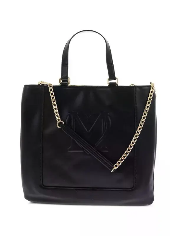 Moschino Logo-plaque Tote Bag - Black