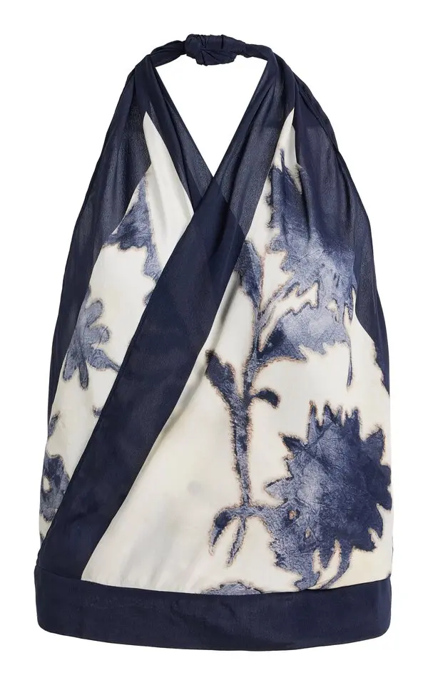 SIR. Phillipa Halter Chiffon Scarf Top - Multi