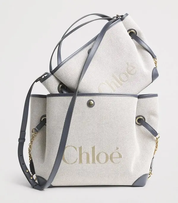 Chloé Canvas Clover Carry Tote Bag
