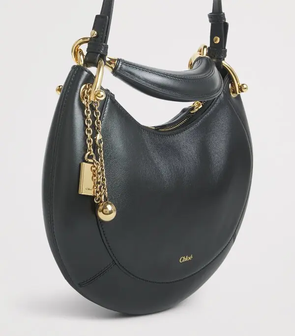 Chloé Small Leather Banana Top-handle Bag - Black