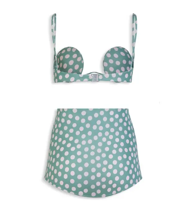 Alaïa Polka-dot High-waist Bikini
