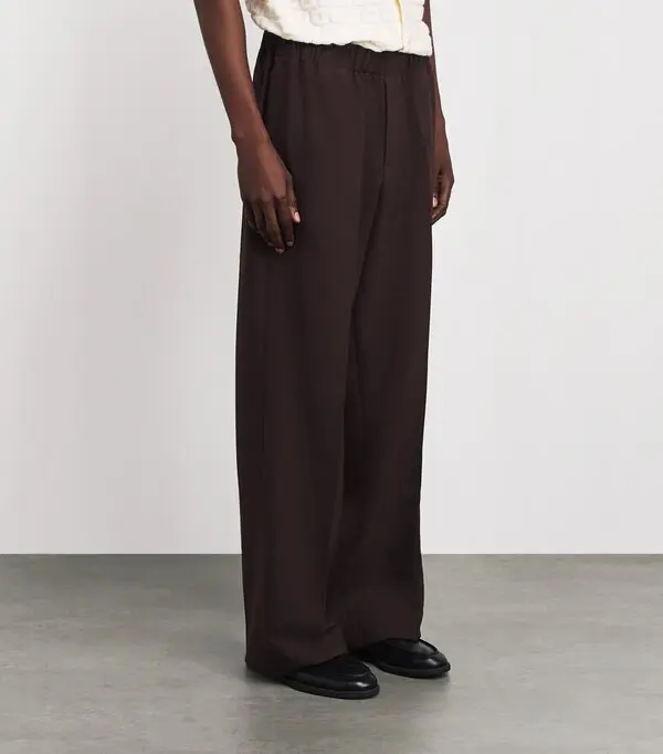 Sandro Jersey Wide-leg Trousers