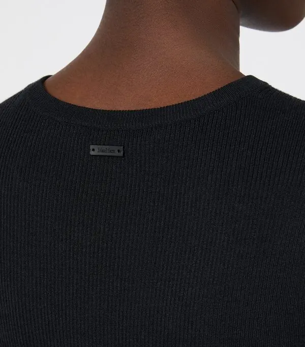 Max Mara Silk-cashmere Tank Top - Navy