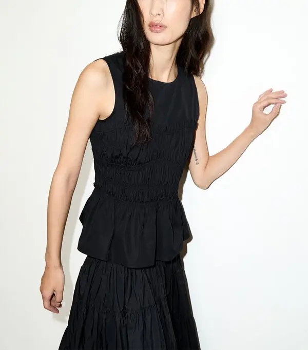 Max & Co. Shirred Sleeveless Top