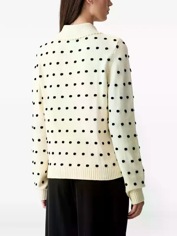 Stine Goya Polka-dot Pom-pom Sweater
