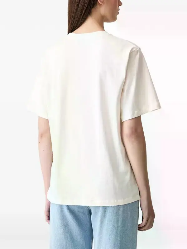 Stine Goya Broderie-anglaise Logo-patch T-shirt