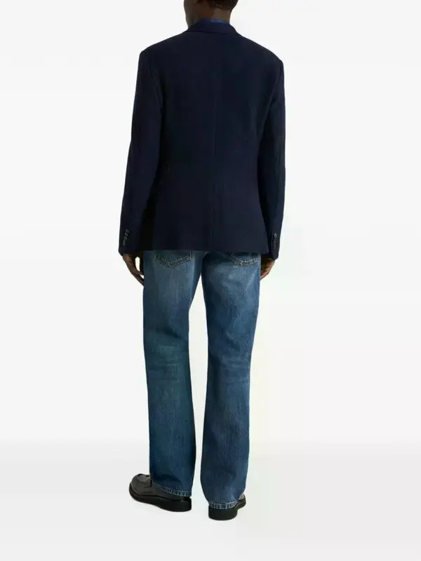 Etro Single-breasted Knit Cashmere And Wool Jacket