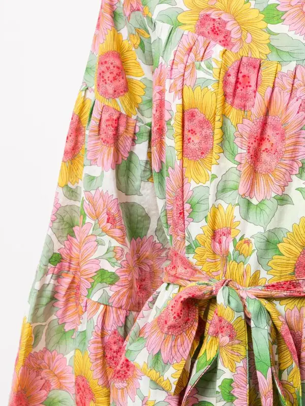 BAMBAH Sunflower Print Kaftan Dress
