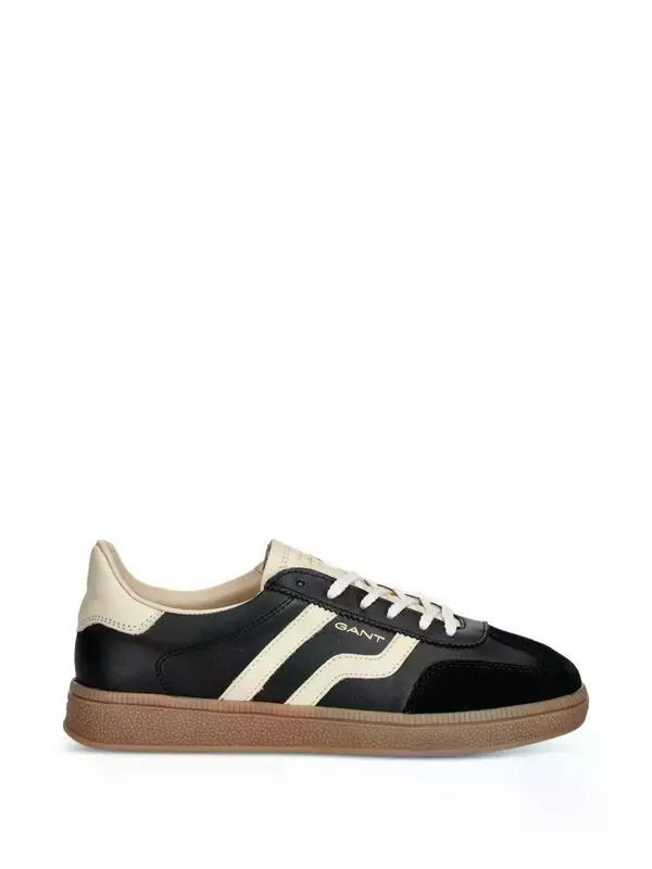 Gant Leather-panelled Sneakers - Black