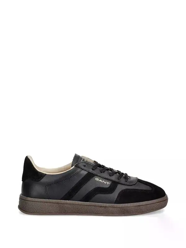 Gant Suede-panelled Leather Sneakers - Black