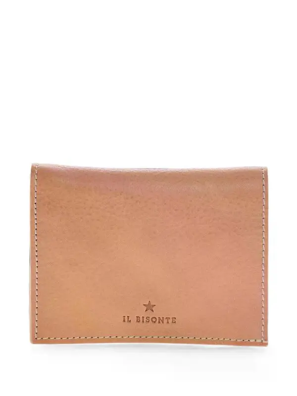 Il Bisonte Zip-around Leather Wallet - Neutrals