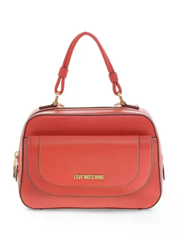 Moschino Logo-plaque Top-handle Tote Bag - Red