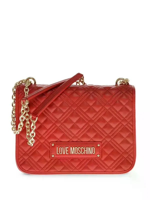 Moschino Diamond-pattern Shoulder Bag