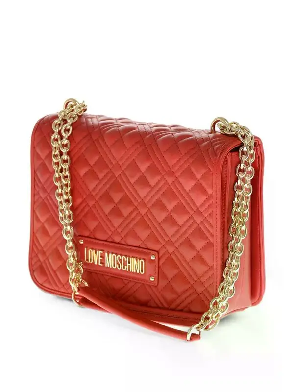 Moschino Diamond-pattern Shoulder Bag