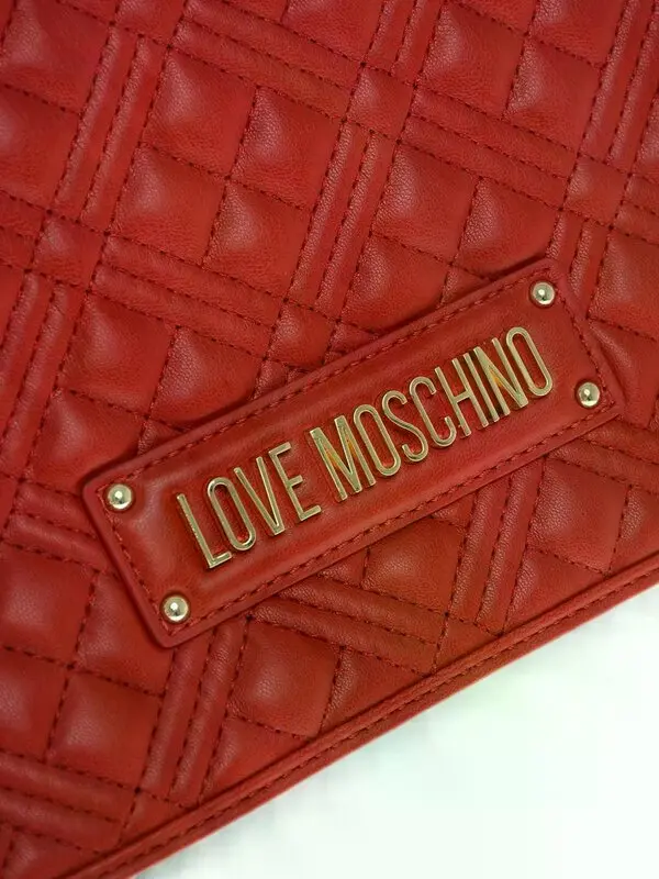 Moschino Diamond-pattern Shoulder Bag