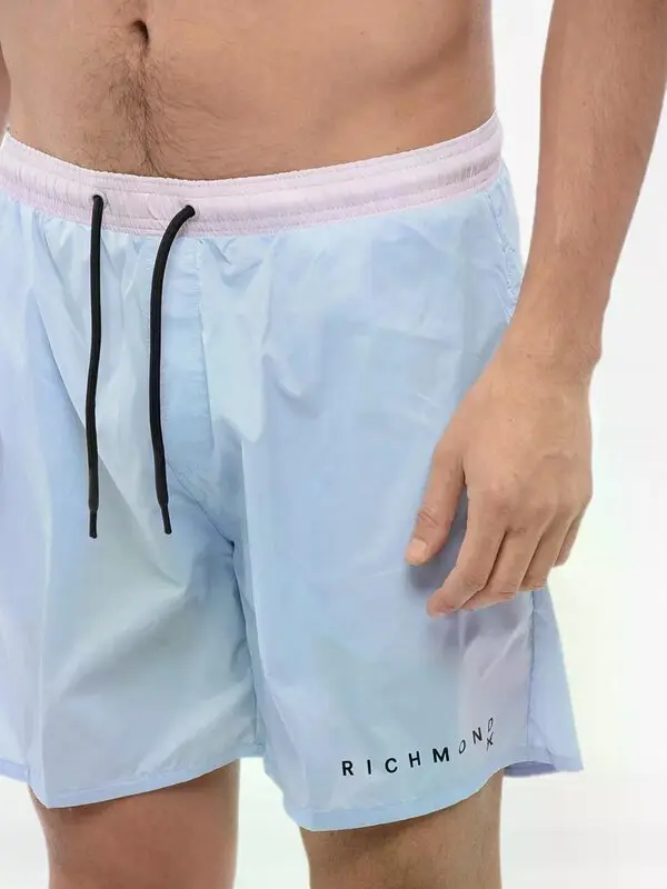 John Richmond Logo-print Drawstring Swim Shorts