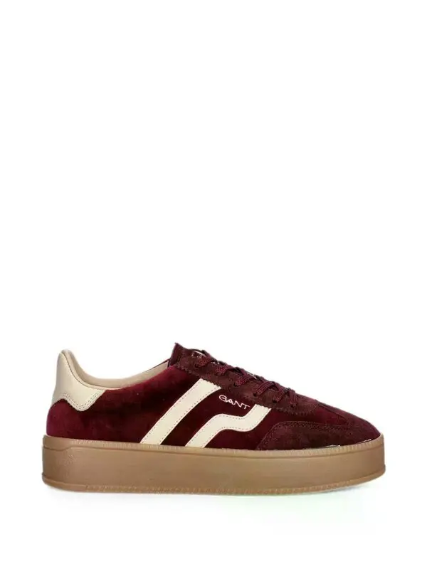 Gant Suede-panelled Platform Sneakers - Red