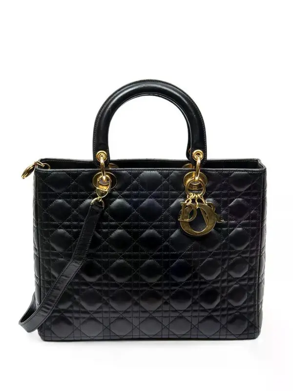 Dior Lady Tote Bag - Black
