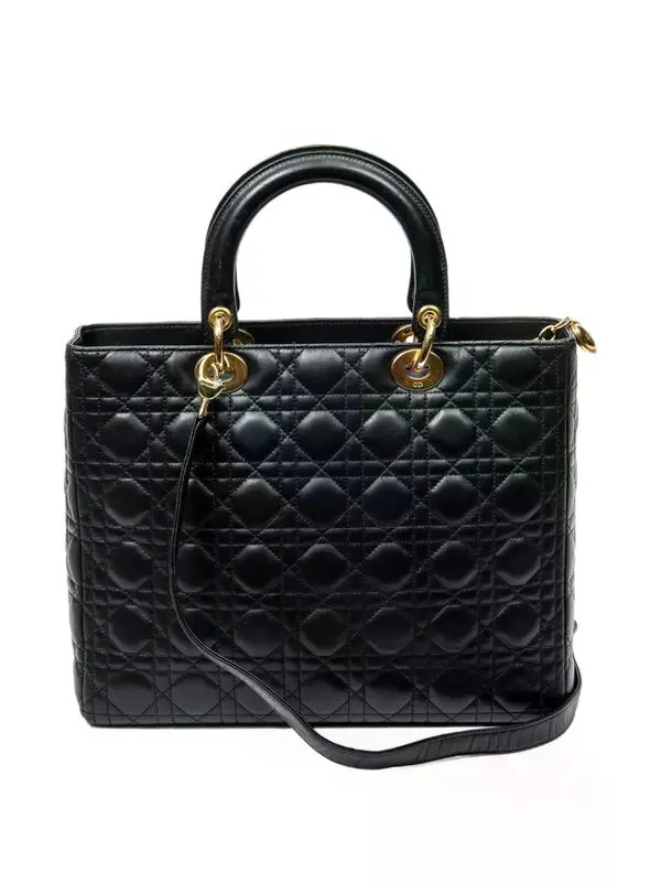 Dior Lady Tote Bag - Black