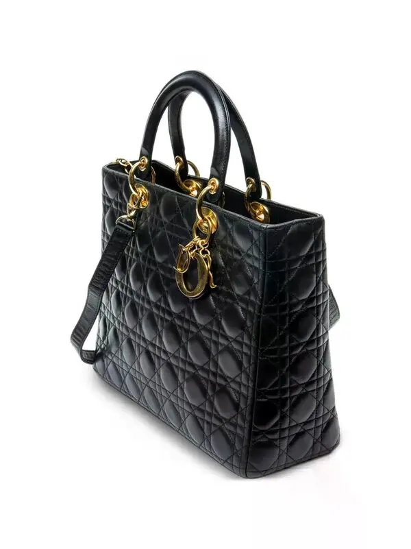 Dior Lady Tote Bag - Black
