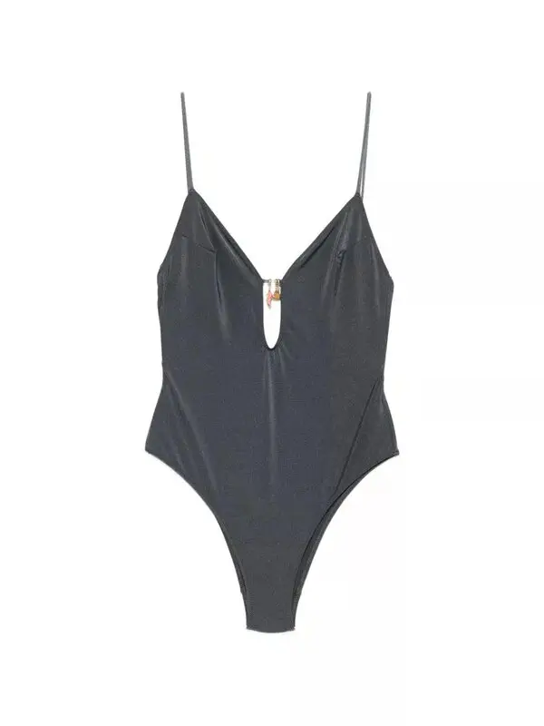 MC2 SAINT BARTH Crunchy Charm-detail Swimsuit - Blue