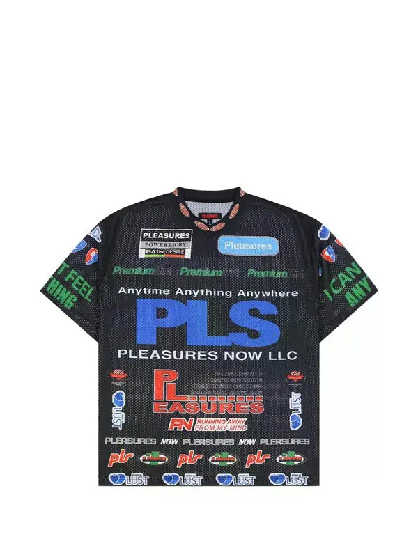 PLEASURES Oral Graphic-print T-shirt - Black