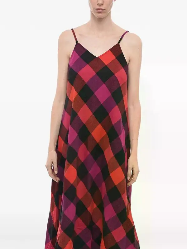 Woolrich Checked-pattern Midi Dress