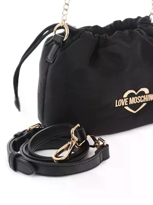 Moschino Mini Logo-plaque Bucket Bag